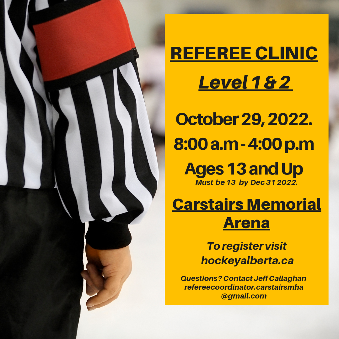 Carstairs Minor Hockey Association – For the love of Carstairs and Hockey!